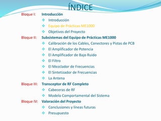Caracterización del equipo de prácticas ME1000 para el diseño de ...