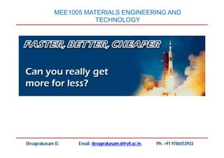 ME1005 Materials Engineering and Technology L9 | PDF