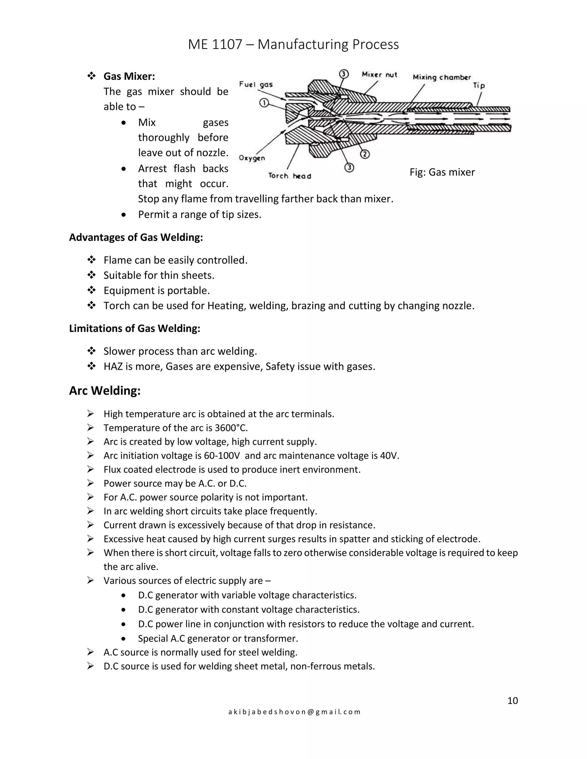 Manufacturing Process - Welding, Brazing & Soldering | PDF