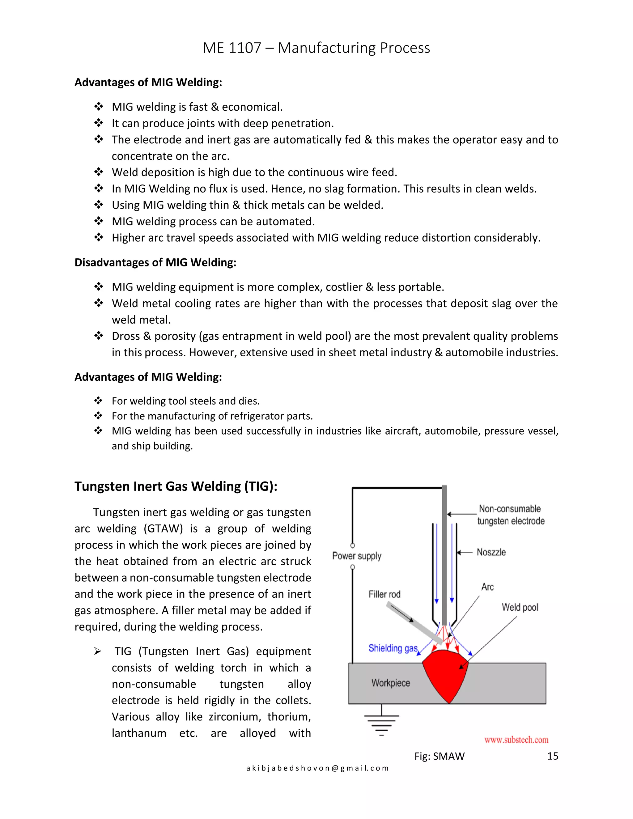 Manufacturing Process - Welding, Brazing & Soldering | PDF