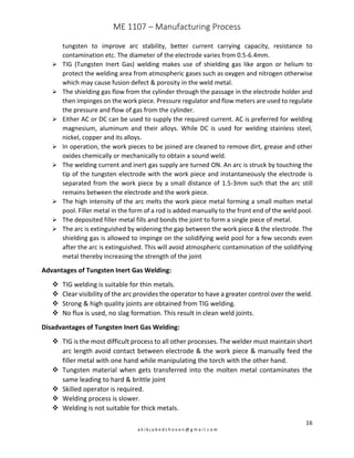 Manufacturing Process - Welding, Brazing & Soldering | PDF
