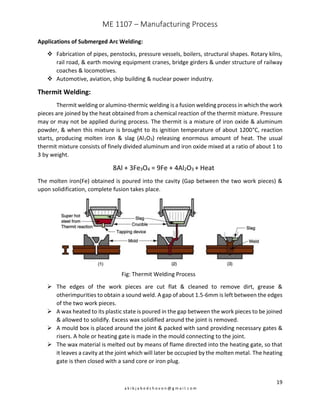 Manufacturing Process - Welding, Brazing & Soldering | PDF