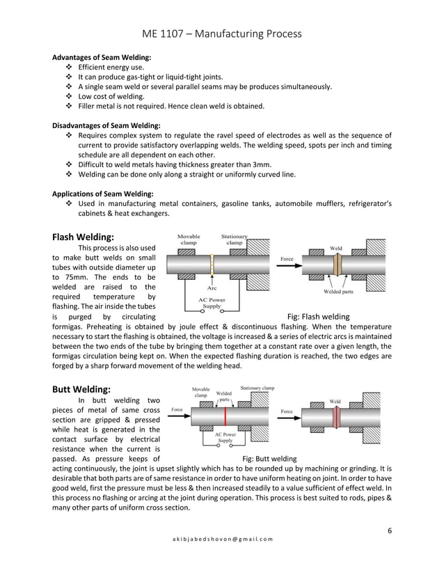 Manufacturing Process - Welding, Brazing & Soldering | PDF