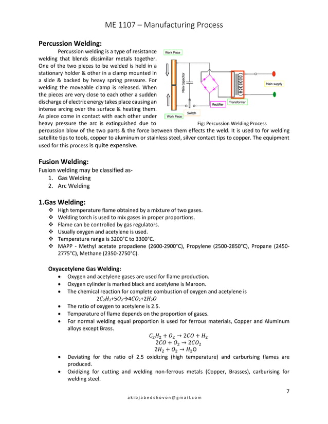 Manufacturing Process - Welding, Brazing & Soldering | PDF