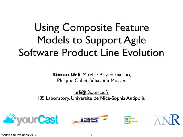 Using Composite Feature Models to Support Agile Software Product Line Evolution - Models and ...