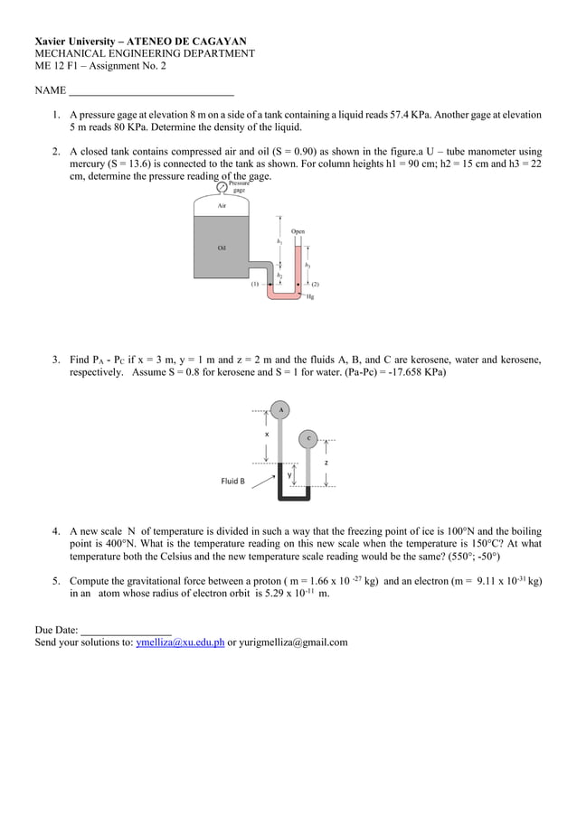 ME 12 F1 Assignment 2 & 3 | PDF