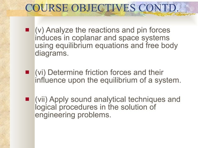 Statics | PPT | Physics | Science