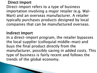 Import and Import procedures | PPTX