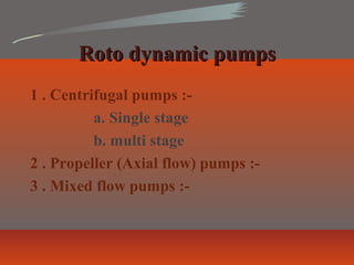 Pumps and types of pumps | PPT