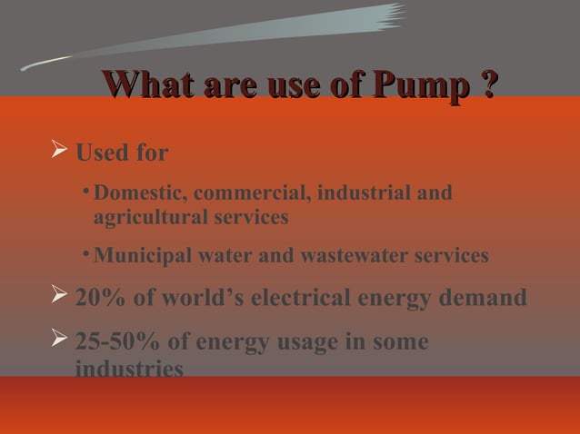 Pumps and types of pumps | PPT | Physics | Science