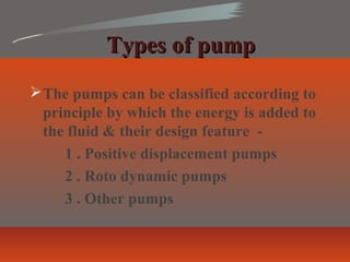 Pumps and types of pumps | PPT