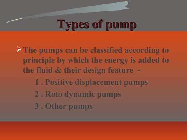 Pumps and types of pumps | PPT | Physics | Science