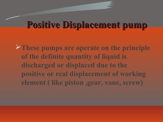 Pumps and types of pumps | PPT