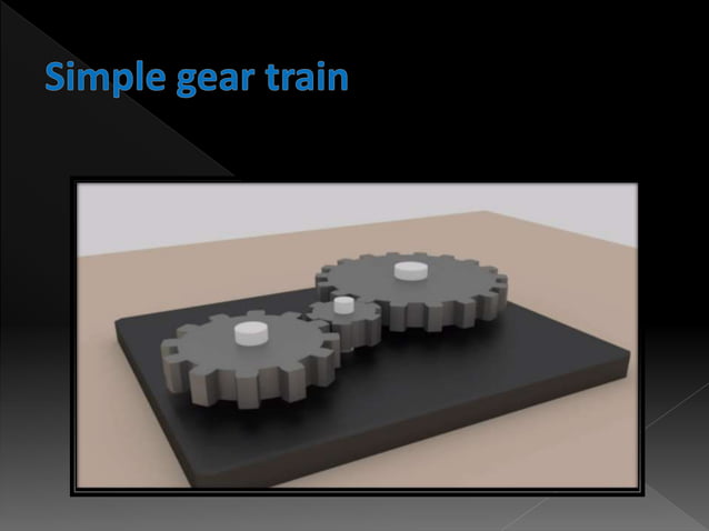 Kinematics of machines - Gear and Gear trains | PPTX