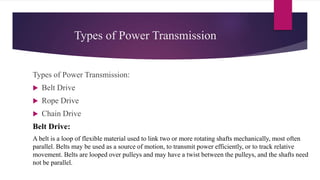 Power transmission and Different types of gear | PPTX
