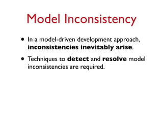 Automated Planning for Resolving Model Inconsistencies - A Scalability Study | PPT