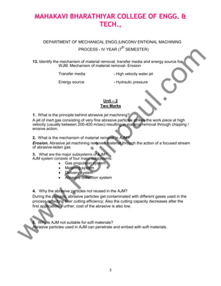 Me2025 2 marks (1) | PDF