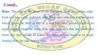 cutting tool geometry for determiniung surface finish | PPTX