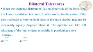 Limits fits and tolerance is the basic knowledge for diploma students ...