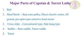 Theory about LATHE machine tool and operations performed on it. Very ...