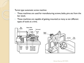 Capstan, Turret & Automatic lathe | PPTX