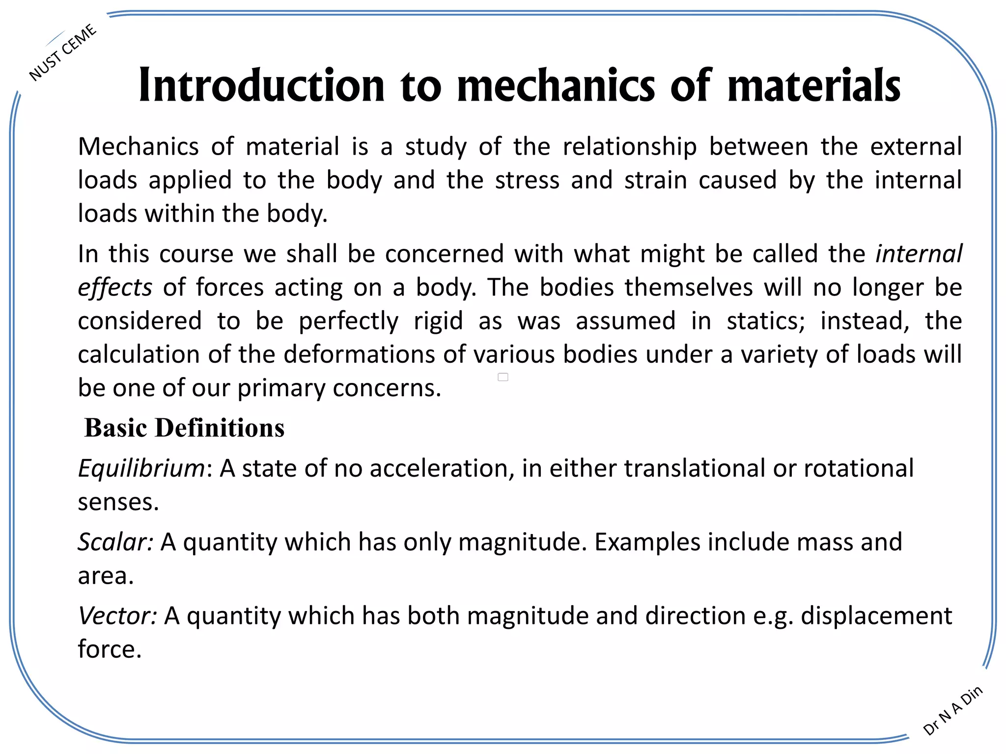 Mechanics of materials | PDF