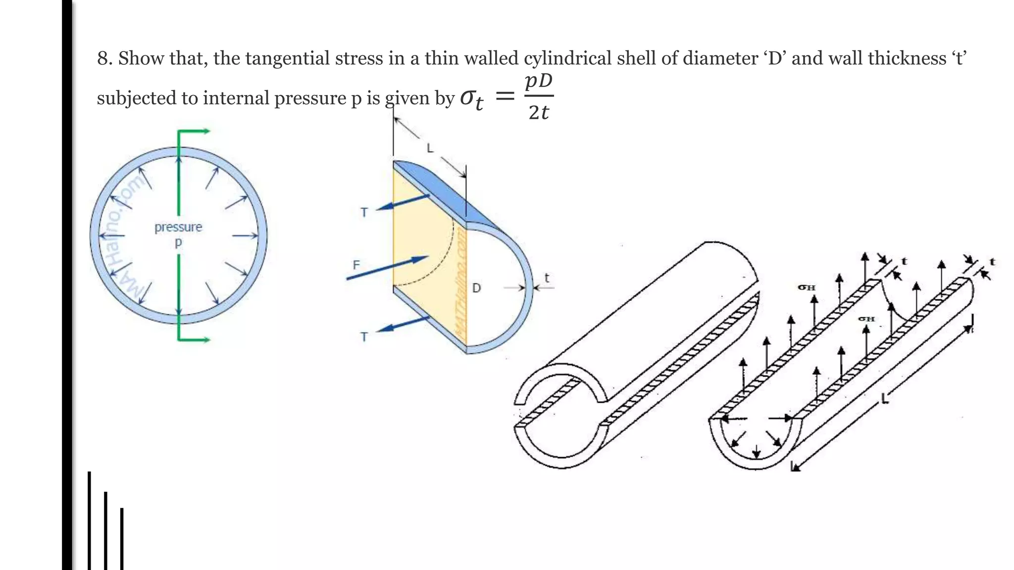 Thin walled pressure vessel - L4 | PPT