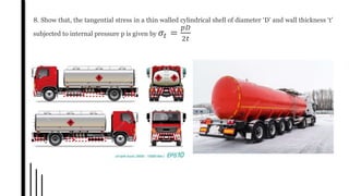 Thin walled pressure vessel - L4 | PPTX