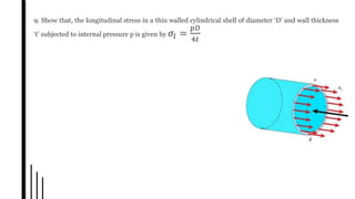Thin walled pressure vessel - L4 | PPT