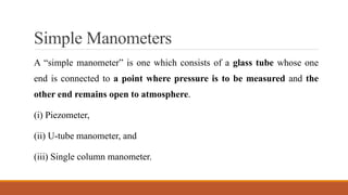 Pressure Measurement in Fluid Mechanics 1 | PDF