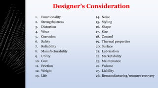 Machine Design Lecture 1 | PPTX
