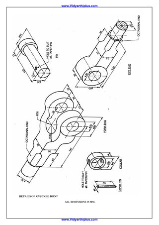 Me2257 computer aided -machine-drawing-manual(v+) | PDF