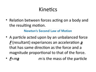 Fundamentals of Kinetics in Mechanical System Dynamics | PPTX