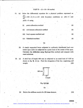 Me2353 FINITE ELEMENT ANALYSIS | PDF | Physics | Science