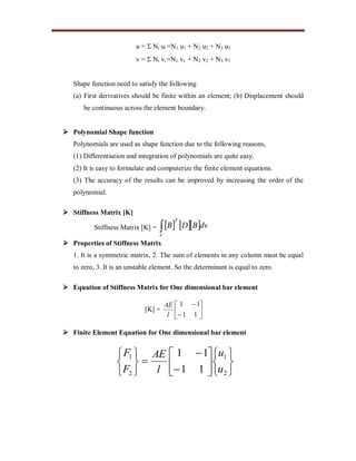 Me2353 finite-element-analysis-lecture-notes | PDF