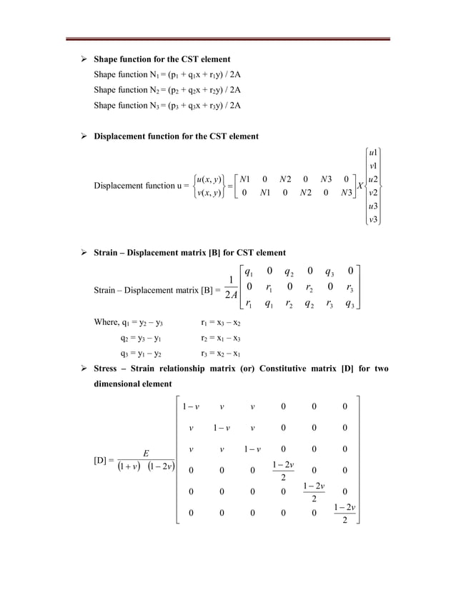 Me2353 finite-element-analysis-lecture-notes | PDF