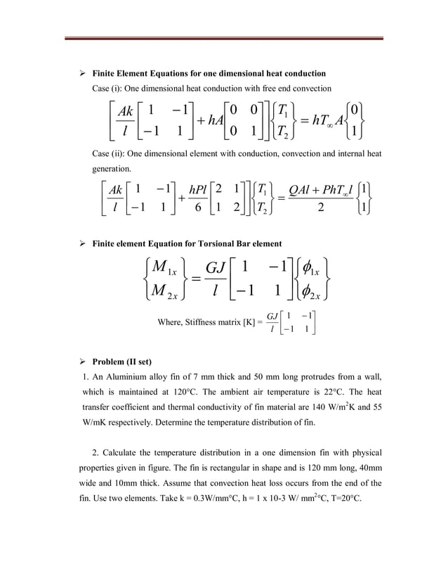 Me2353 Finite Element Analysis Lecture Notes Pdf