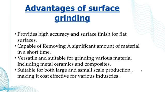 Manufacturing Engineering - 2 (surface grinding ) | PPT