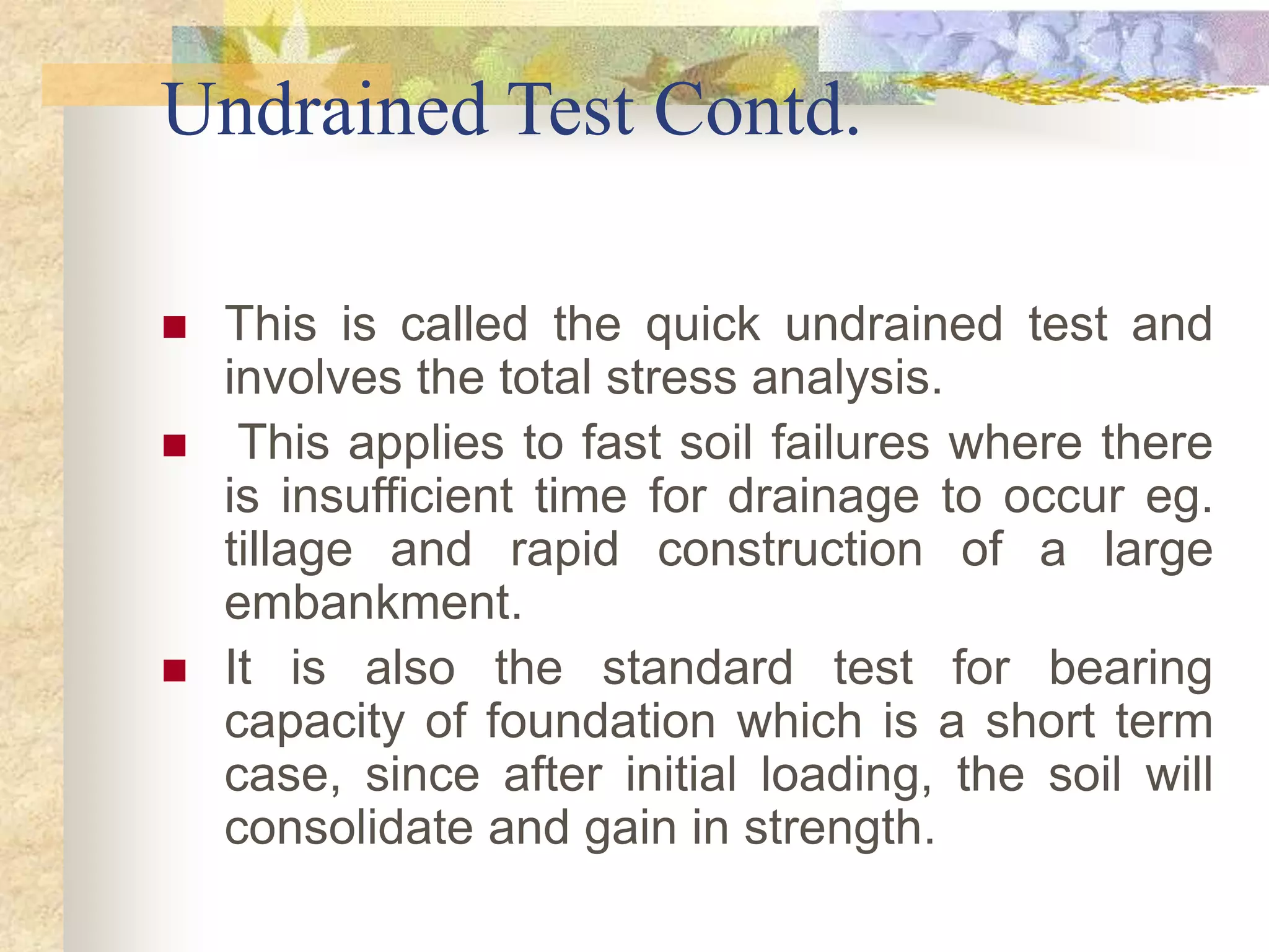 SOIL STRENGTH AND SOIL FORCES | PPT