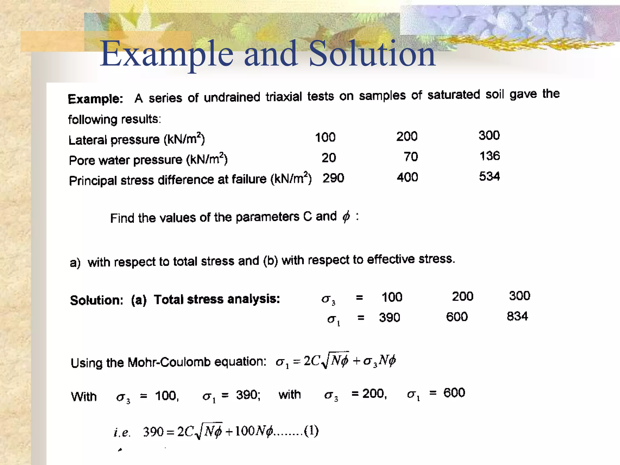 SOIL STRENGTH AND SOIL FORCES | PPT