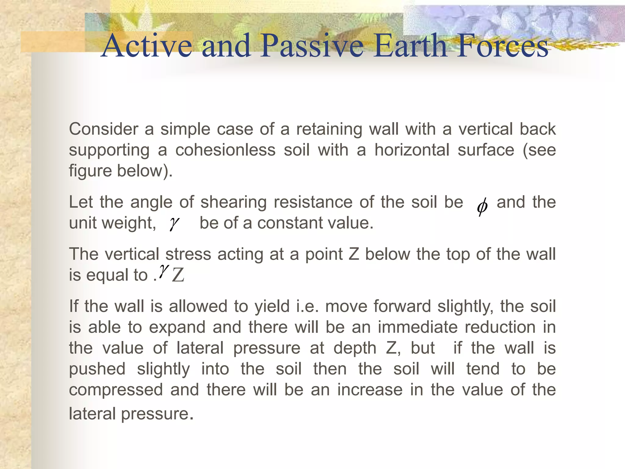 SOIL STRENGTH AND SOIL FORCES | PPT