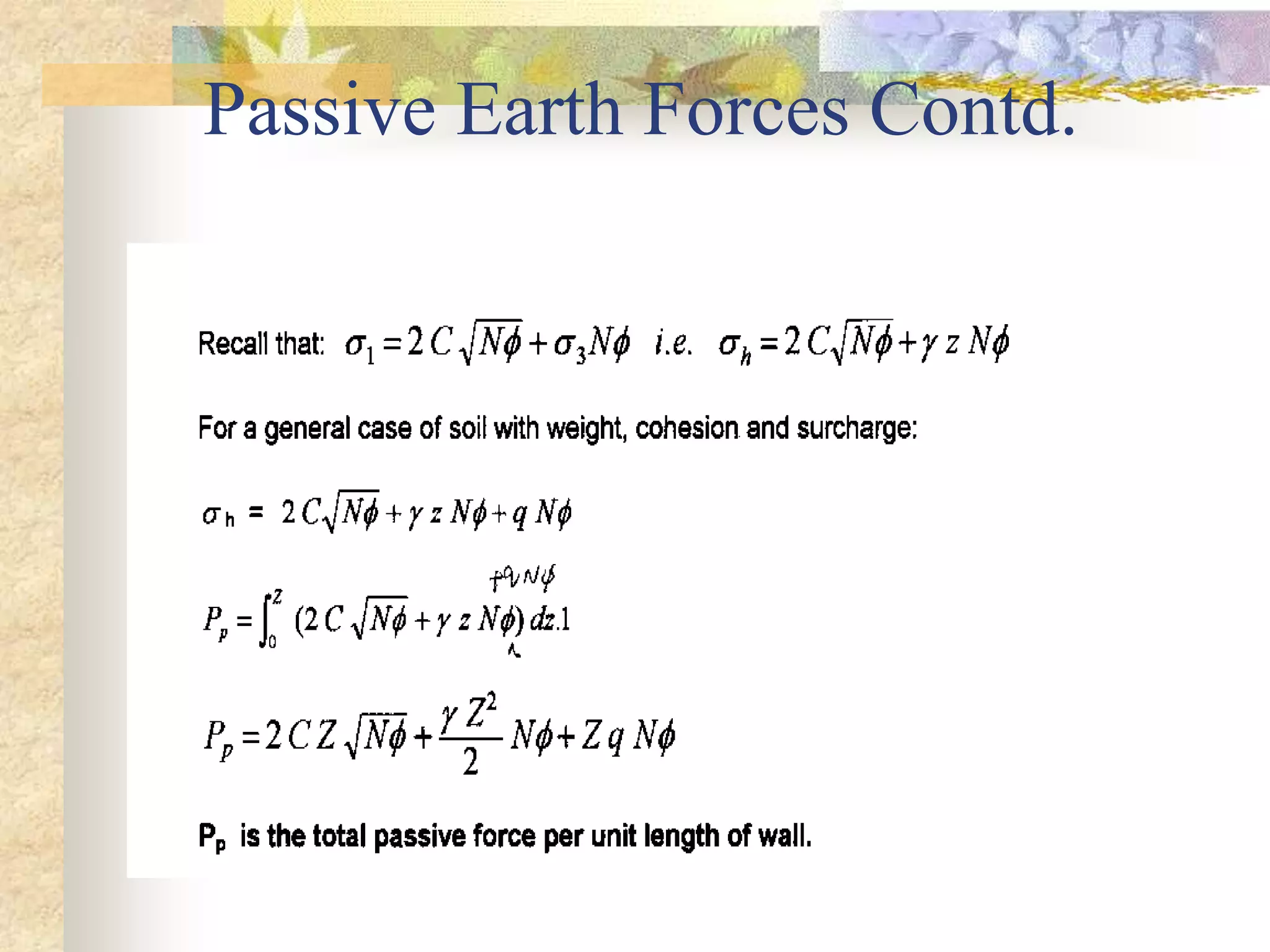 SOIL STRENGTH AND SOIL FORCES | PPT