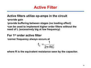 ME3100 SAMPLE slide07 Active Filter Design and Implementation v1.01.ppt