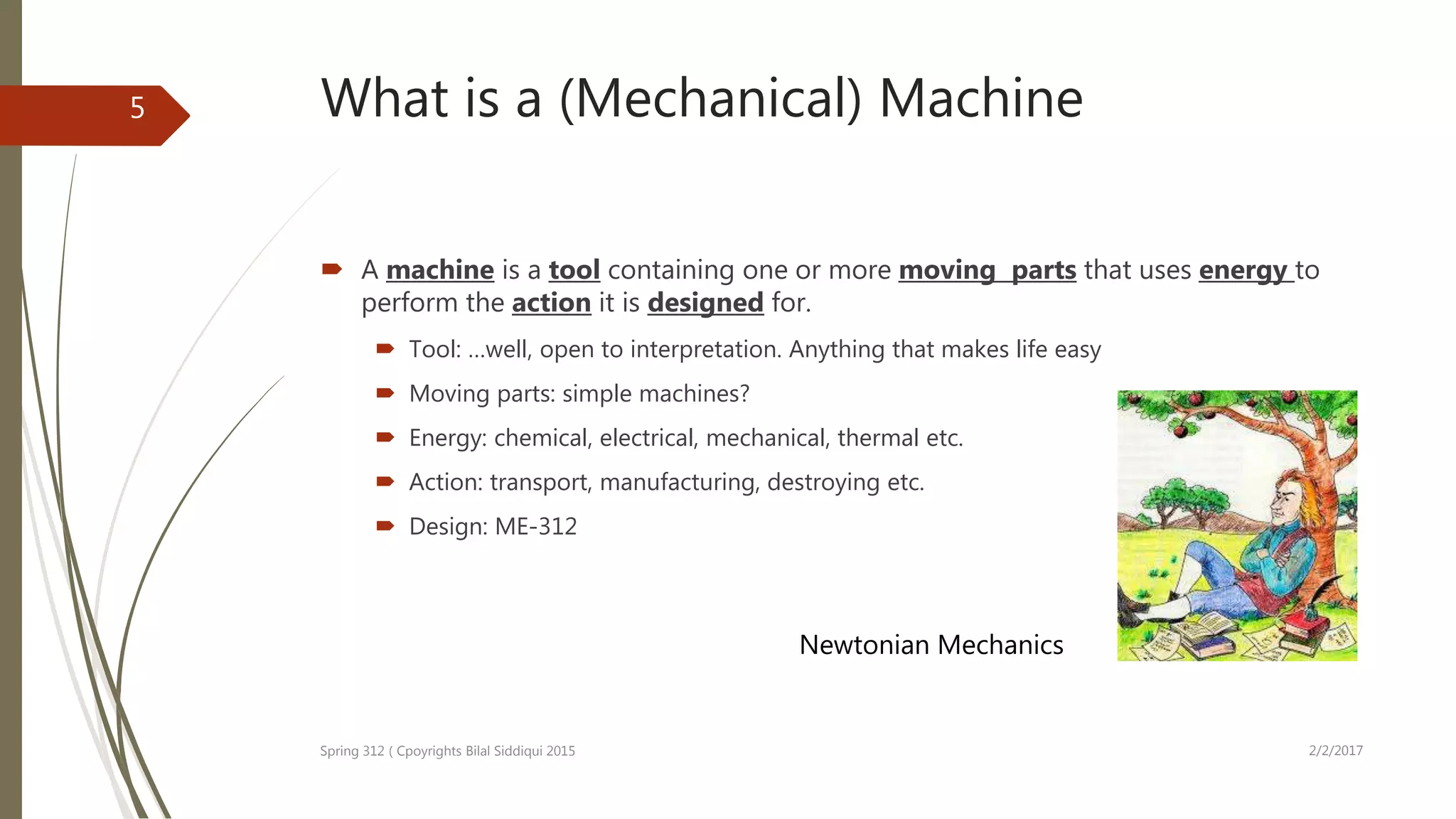 ME 312 Mechanical Machine Design - Lecture 01 | PPT