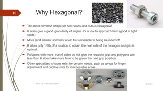 ME 312 Mechanical Machine Design [Screws, Bolts, Nuts] | PPTX