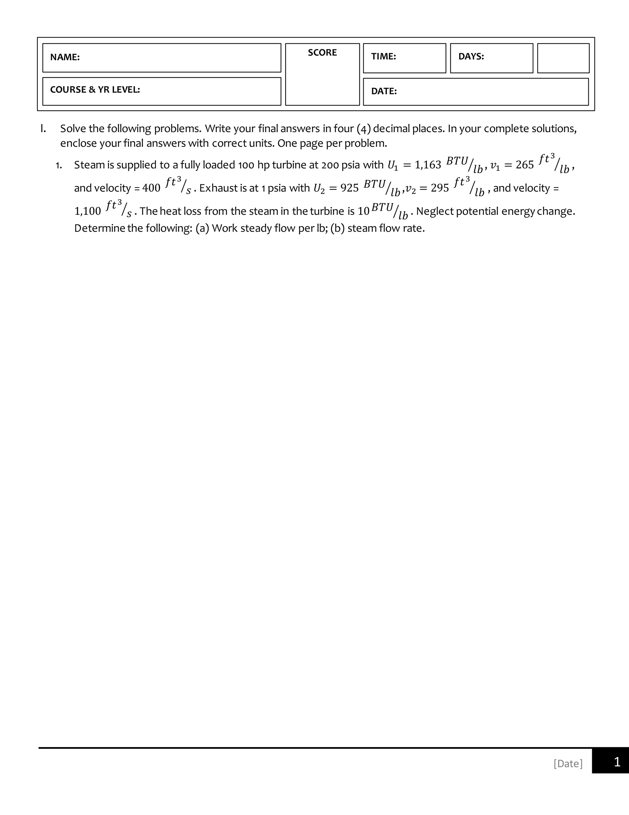 Me 313 a thq questions | PDF