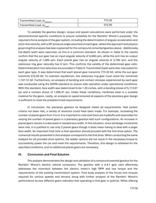 Engine to EV Gearbox Design - Compound Reverted | PDF