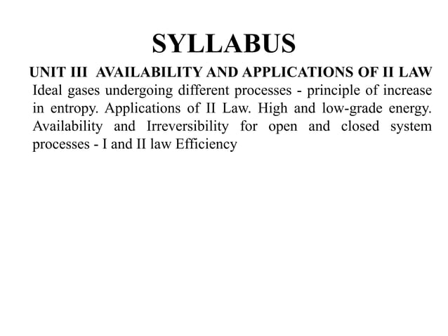 ME3391 UNIT 3.pptx engineering thermodynamics | PPTX | Chemistry | Science