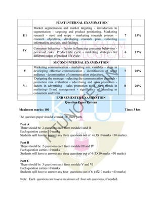 Me368 marketing management syllabus | PDF