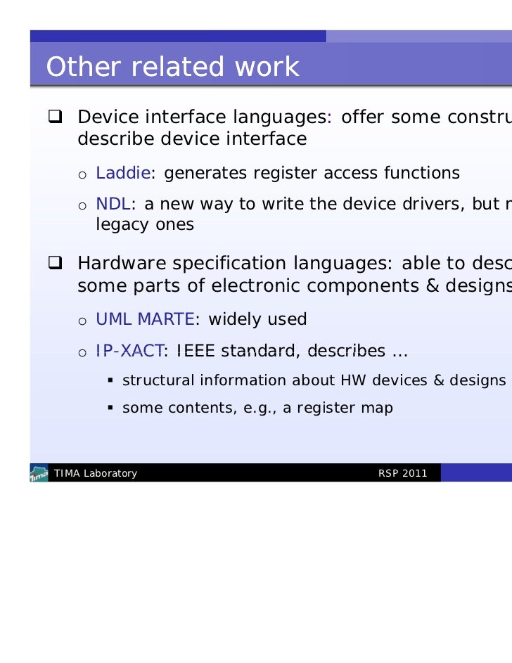 Me3d A Model Driven Methodology Expediting Embedded Device Driver